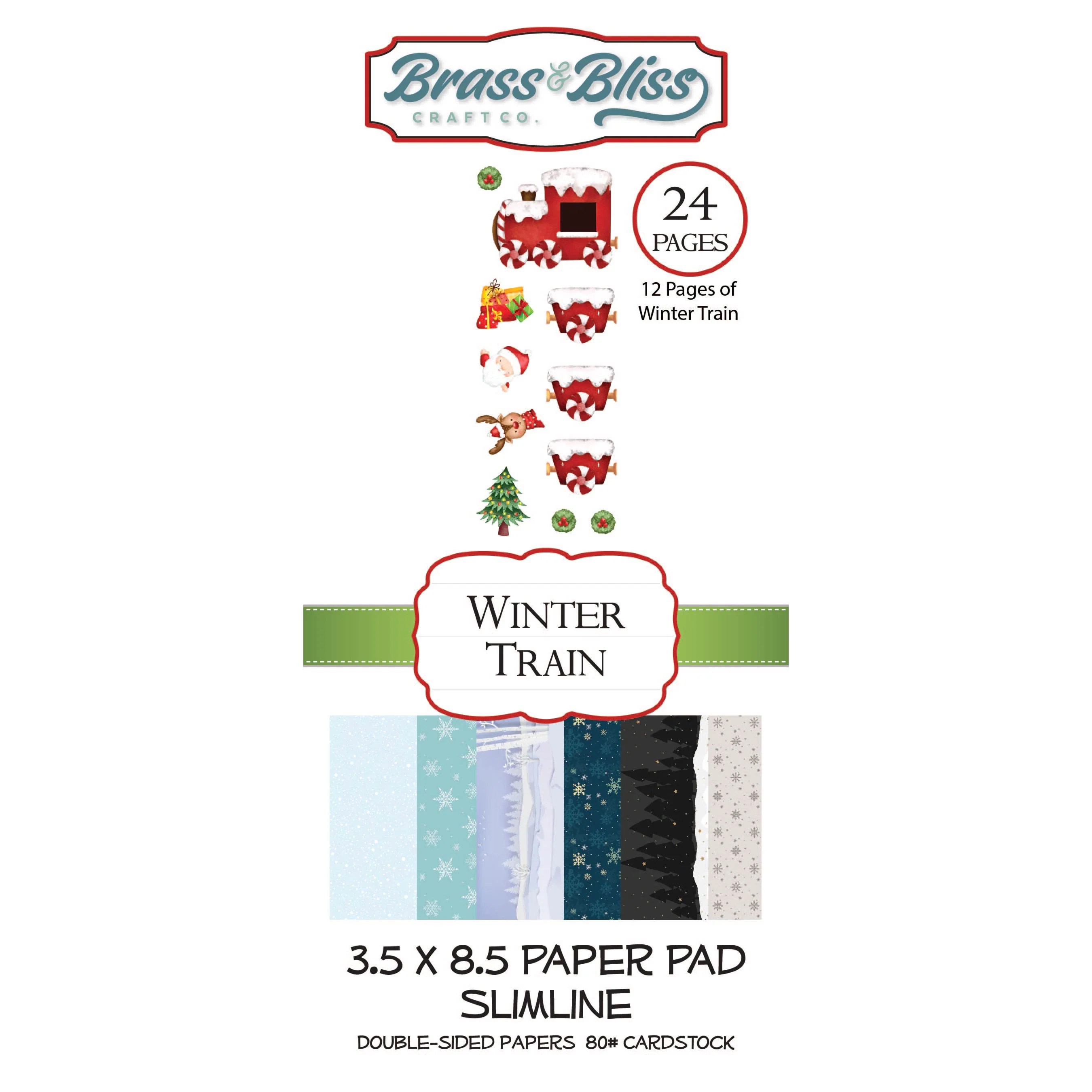Winter Train Paper Pad and Dies - Fast Magic! - Kittie Kraft