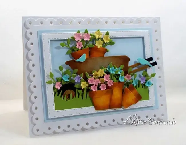 Die Cut Wheelbarrow - Kittie Kraft