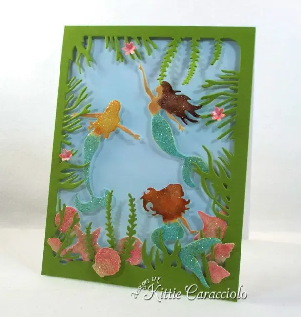 Die Cut Mermaid Scene - Kittie Kraft