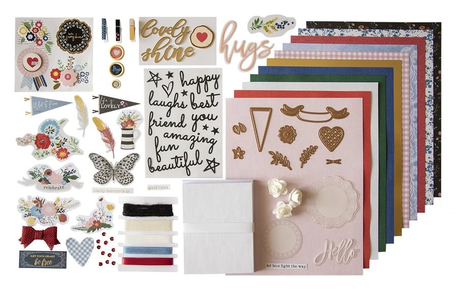 Spellbinders June Card Kit of the Month - Kittie Kraft
