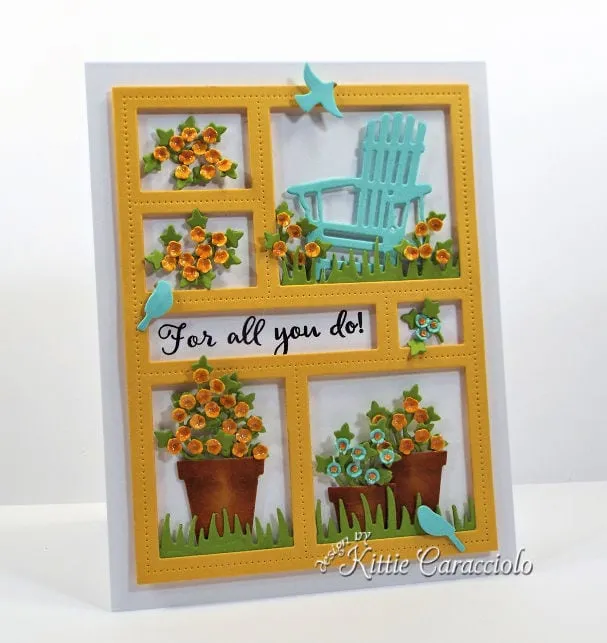 Die Cut Window Frame Card - Kittie Kraft