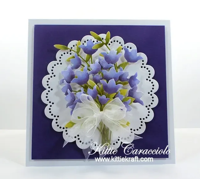 Die Cut Spring Flower Bouquet - Kittie Kraft