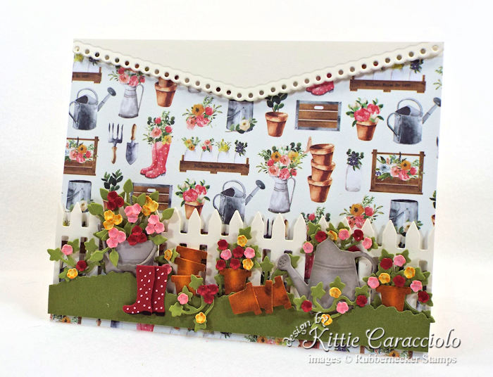Flower Pots Garden Card - Kittie Kraft