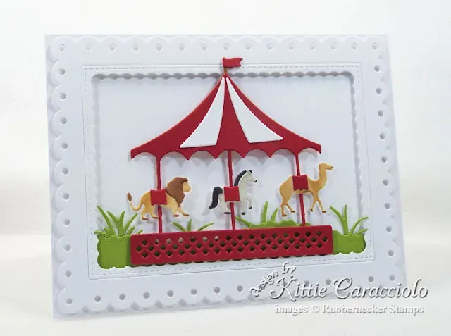 Die Cut Carousel Card - Kittie Kraft