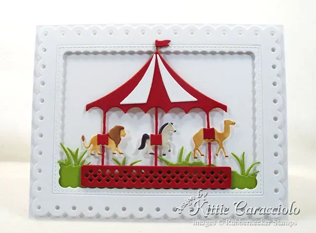 Die Cut Carousel Card - Kittie Kraft
