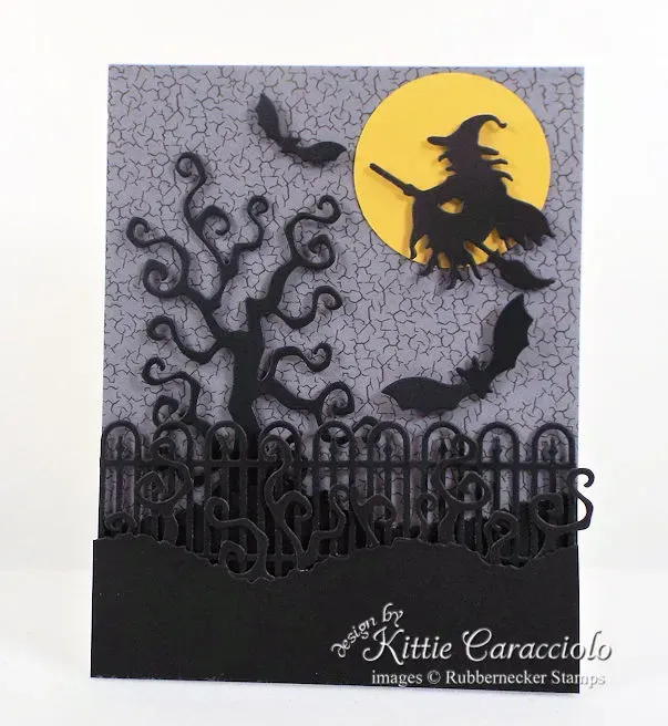 Spooky Witch Halloween Card and Rubbernecker Sale - Kittie Kraft