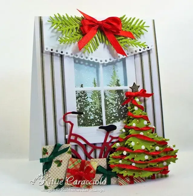 Christmas Tree Card - Kittie Kraft