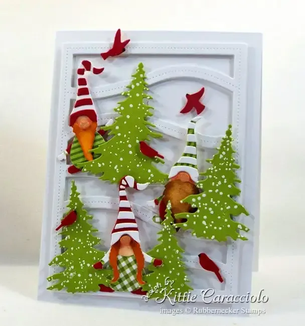 Christmas Gnome Card - Kittie Kraft