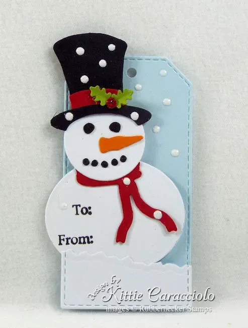 Snowman Christmas Tag Set - Kittie Kraft