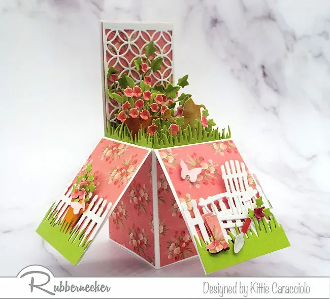 Pop Up Flower Box Card - Kittie Kraft