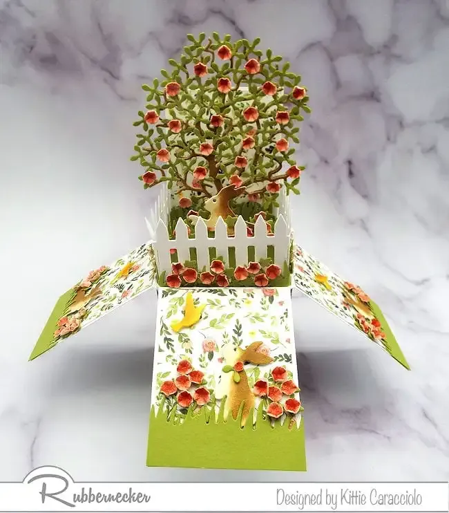 Another Box Fold Pop Up Card for Spring - Kittie Kraft