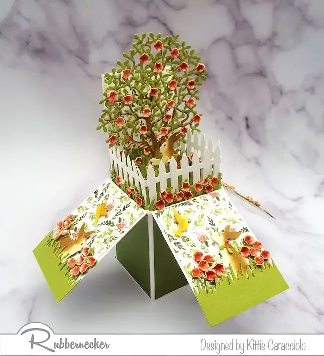 Another Box Fold Pop Up Card for Spring - Kittie Kraft