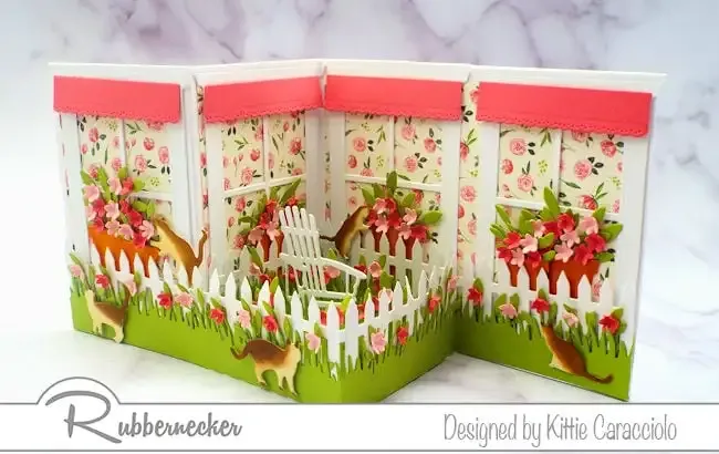 Z Fold Window Card - Kittie Kraft