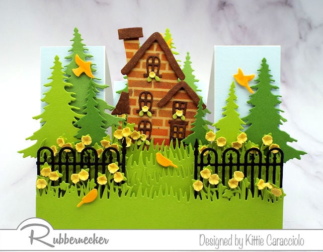 Using a Stair Step Card Template As a Base - Kittie Kraft