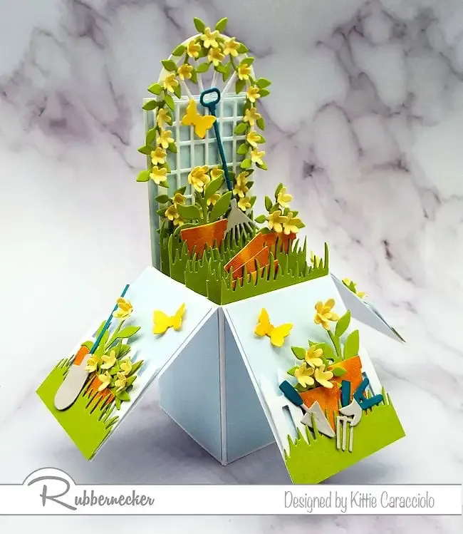 Flower Garden Pop Up Box and Rubbernecker Sale - Kittie Kraft