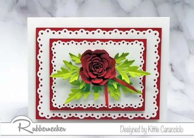A Rose Card So Real You Might Just Sniff It! - Kittie Kraft
