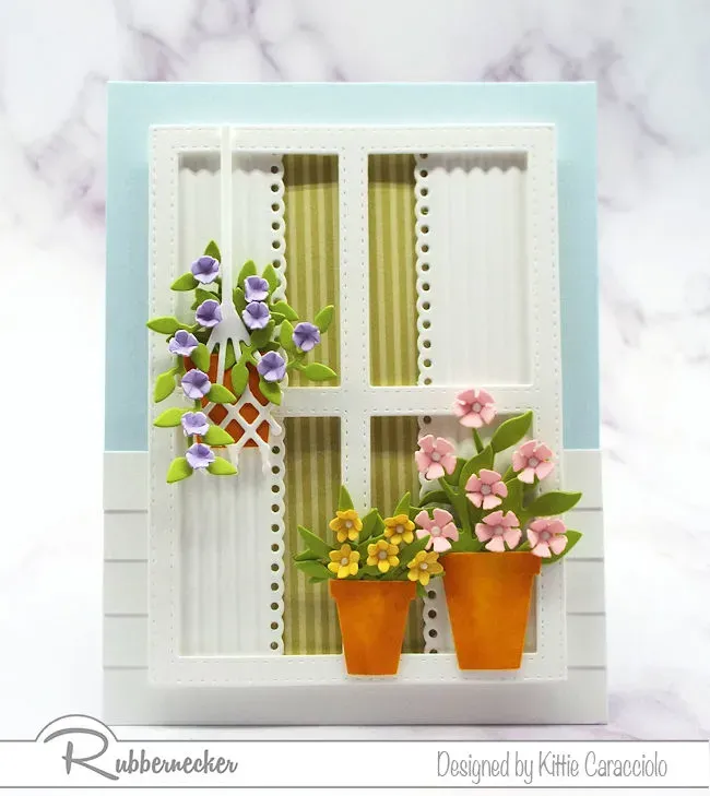 How to Make a Window with Flowers - Kittie Kraft