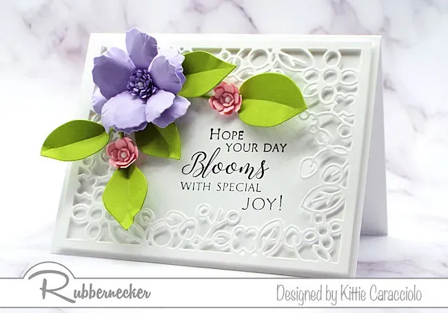 Frame a Sentiment with Flowers - Kittie Kraft