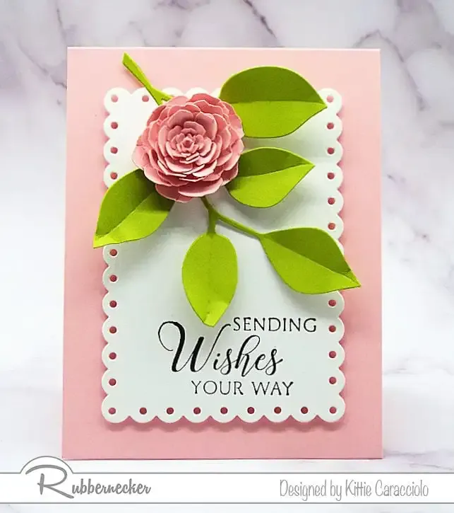 Clean and Simple Flower Card - Kittie Kraft