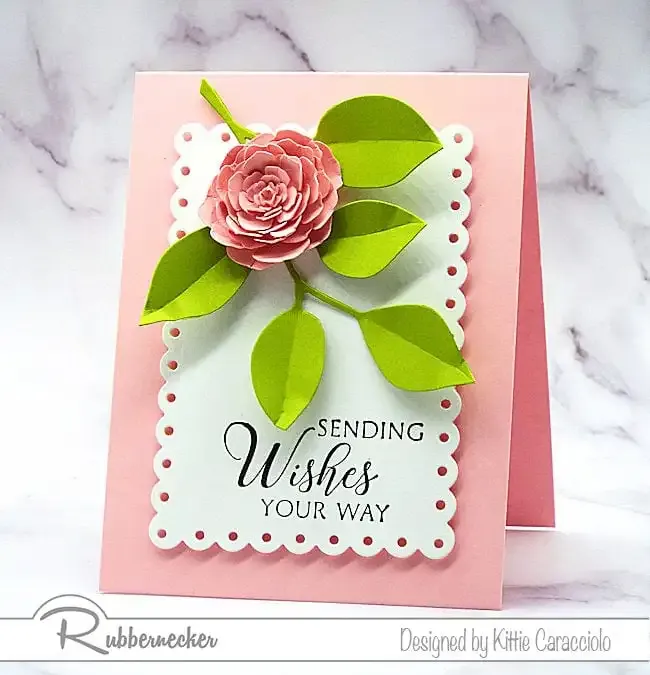 Clean and Simple Flower Card - Kittie Kraft