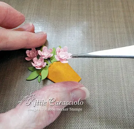 How to Make Small Paper Flowers for Cards - Kittie Kraft