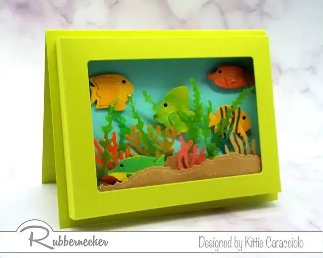 Make a Paper Shadow Box Card in Minutes! - Kittie Kraft