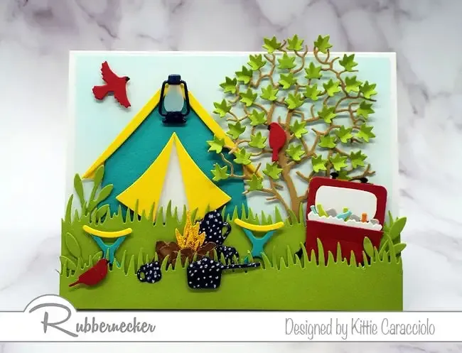 A Handmade Camping Card - Kittie Kraft