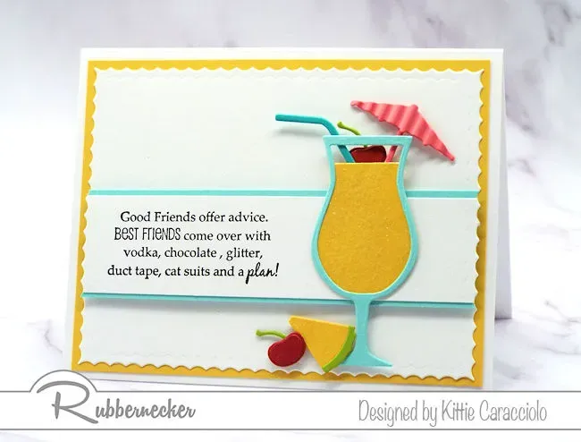 Mai Tai Card - Kittie Kraft