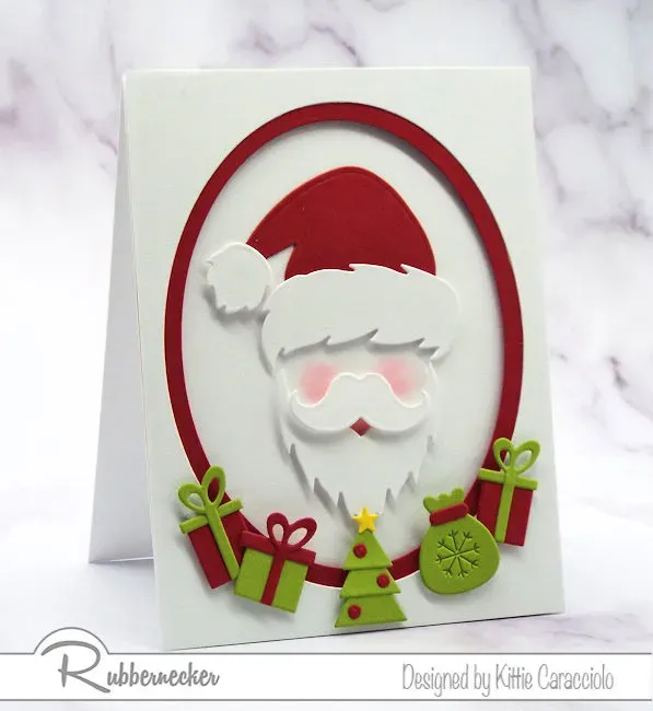 Santa Christmas Cards - Quick and Easy! - Kittie Kraft