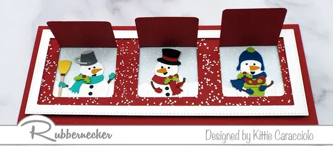 A Christmas Slimline Peek A Boo Card! - Kittie Kraft