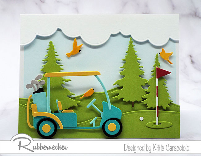 Handmade Cards for Golfers-Rubbernecker Sale - Kittie Kraft