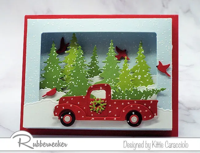 Shadow Box Card Die Makes It So Easy! - Kittie Kraft