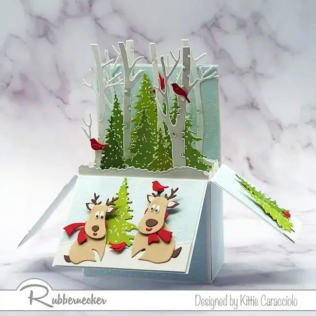 Cute Christmas Pop Up Card! - Kittie Kraft