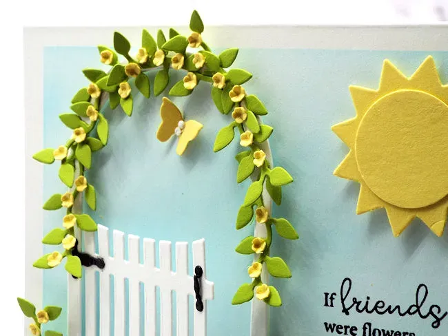 A Charming Garden Gate Card for A Friend - Kittie Kraft