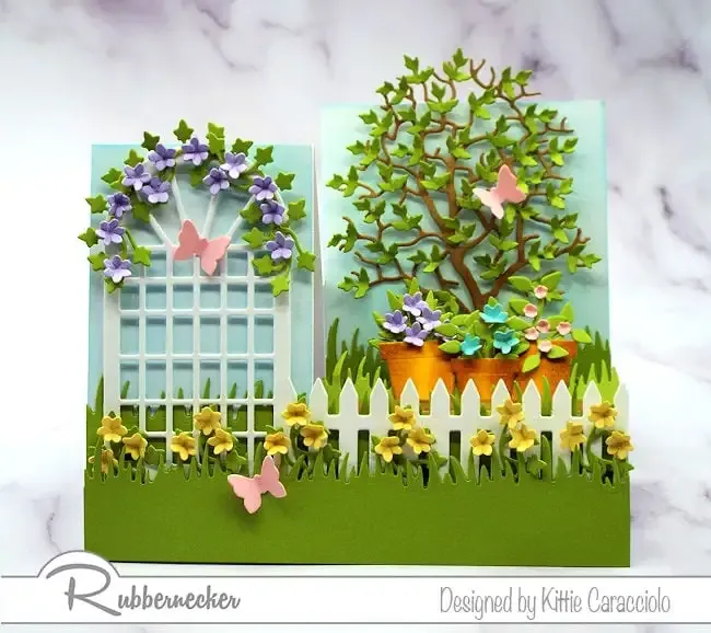 Dressing Up A Premade Stair Step Card - Kittie Kraft