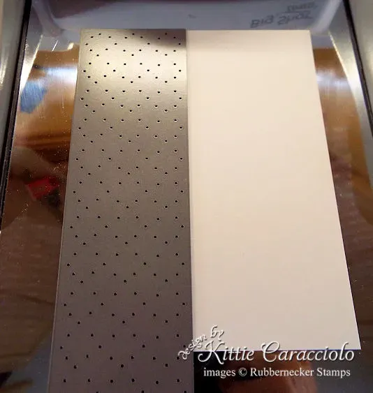 Pretty Card Background Design Using Dies - Kittie Kraft