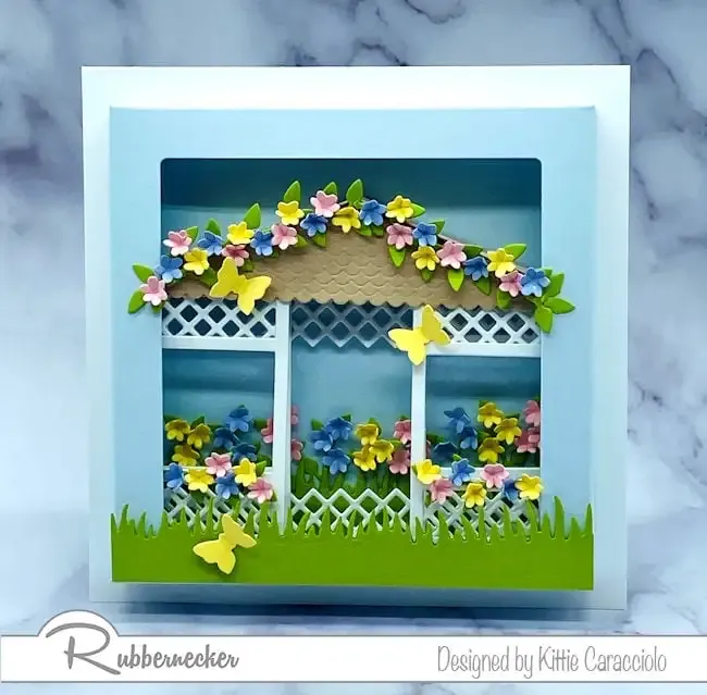 A Spring-Into-Summer Floral Gazebo Card - Kittie Kraft