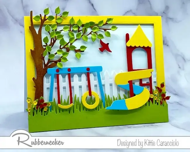 A Fun Handmade Playground Card - Kittie Kraft