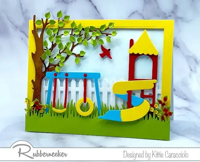 A Fun Handmade Playground Card - Kittie Kraft