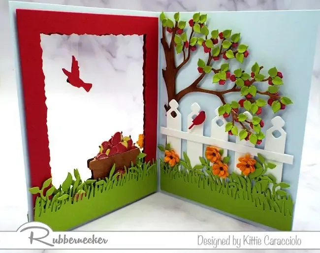 Another Double Sided Open Frame Card! - Kittie Kraft