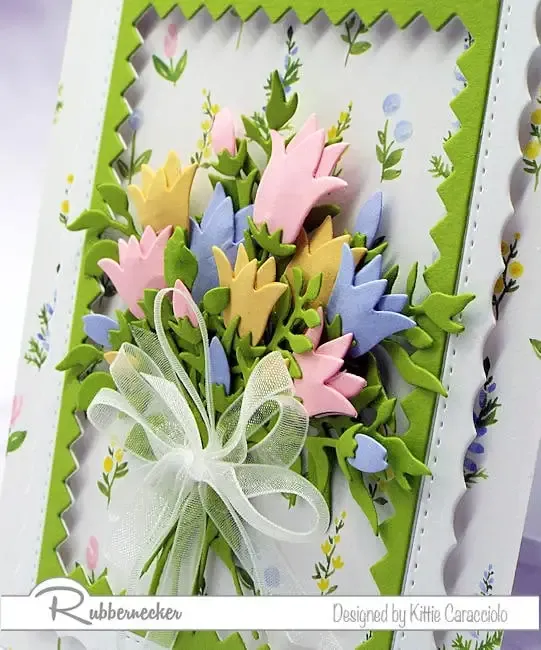 A Paper Flower Bouquet Card To Make Us Think of Spring - Kittie Kraft