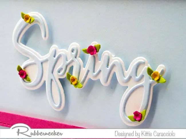 Simple Mini Slimline Handmade Spring Cards - Kittie Kraft