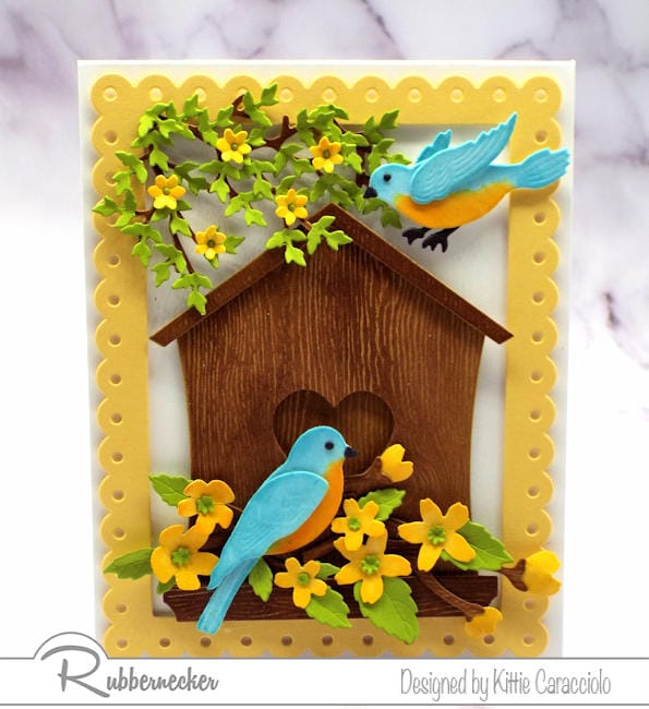 The Cutest Die Cut Birdhouse! - Kittie Kraft