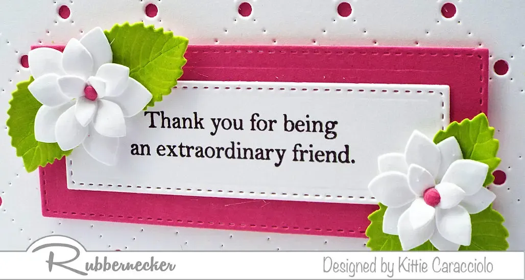 A Quick and Easy Slimline Card For a Friend - Kittie Kraft