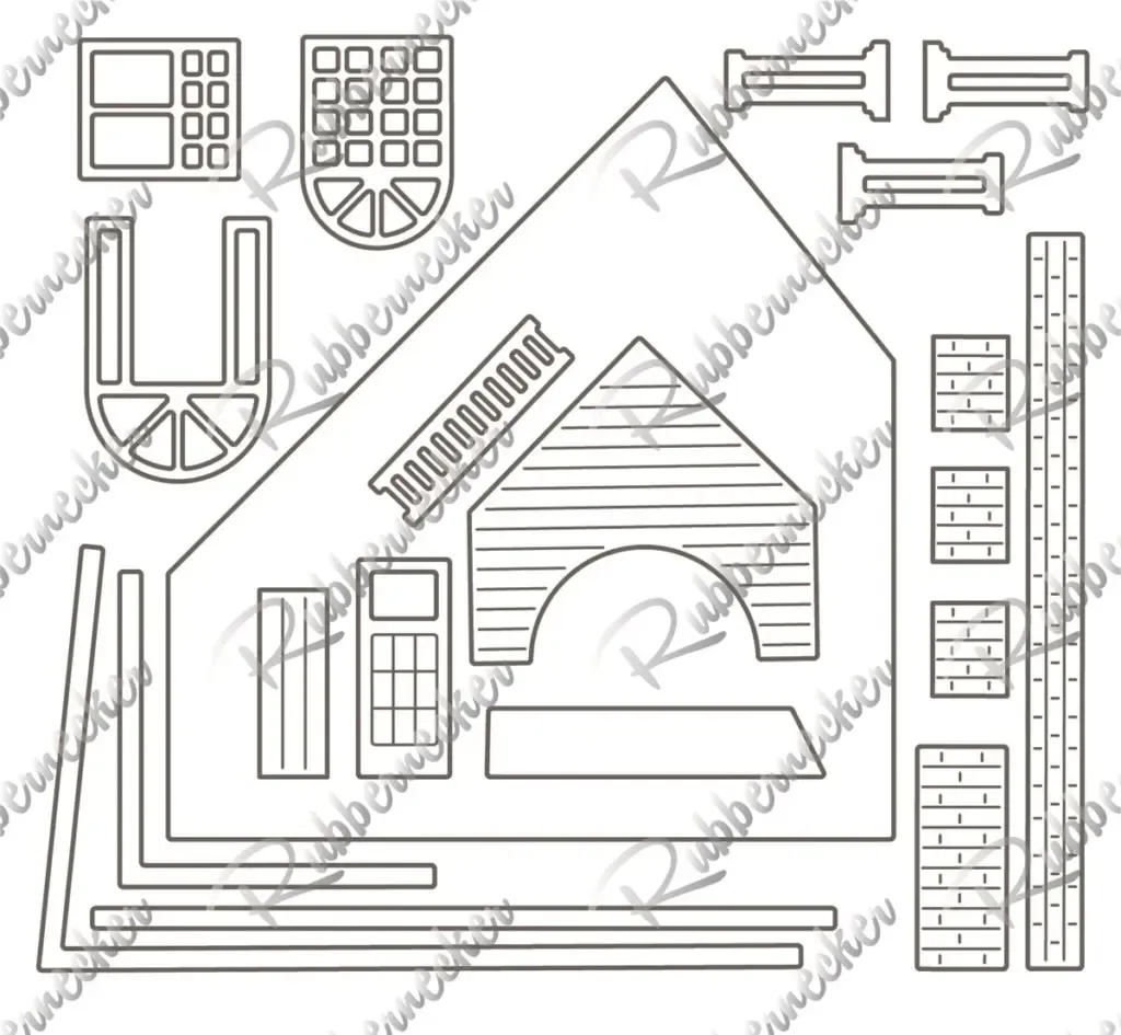 A Spring Die Cut House on a Card - SO Pretty! - Kittie Kraft