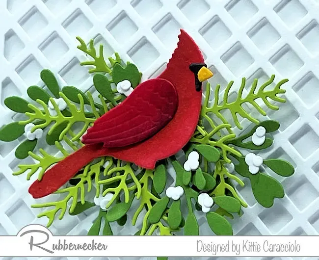 Adapt this Beautiful Handmade Cardinal Card All Winter! - Kittie Kraft