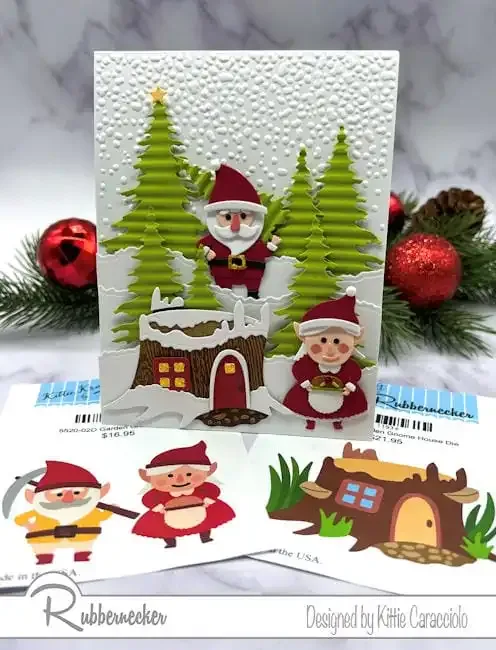 Santa Style Gnome Christmas Cards! - Kittie Kraft