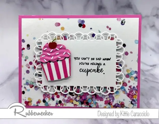 Quick and Easy Cute Cupcake Birthday Card Idea! - Kittie Kraft