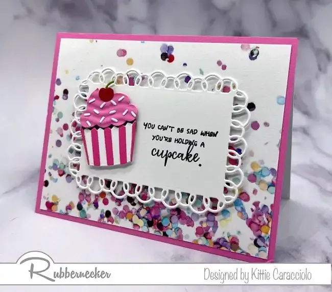 Quick and Easy Cute Cupcake Birthday Card Idea! - Kittie Kraft