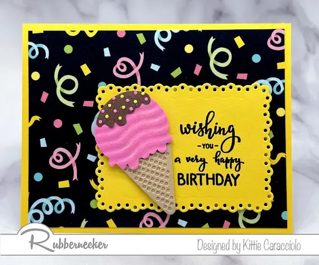 Use This Simple Birthday Card Design Over and Over! - Kittie Kraft